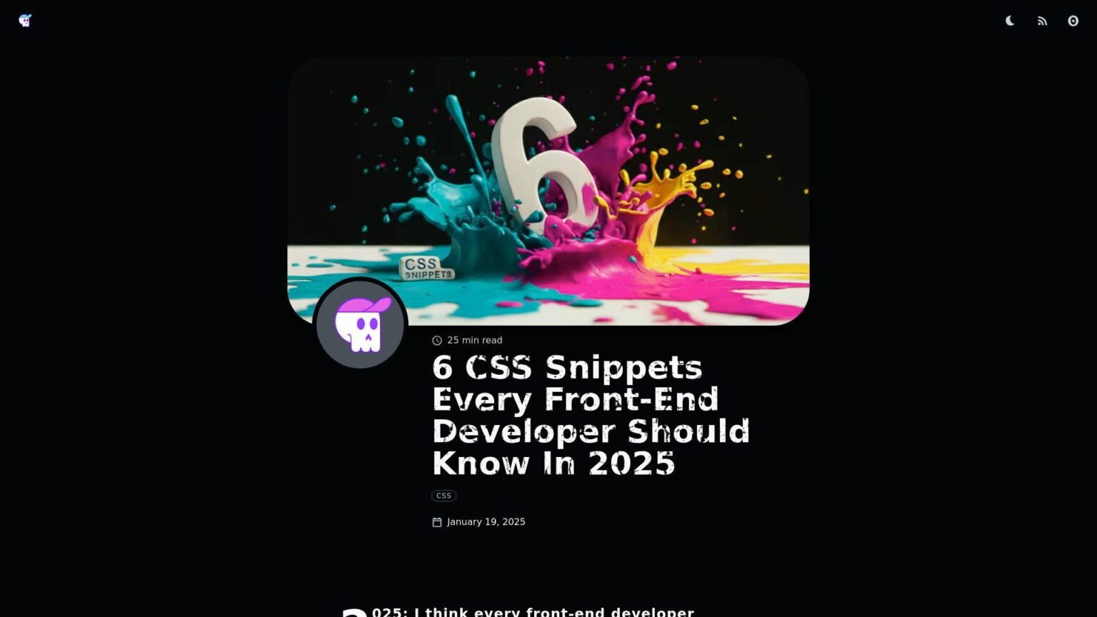 6 CSS Snippets Every Front-End Developer Should Know In 2025 – Designerr.co