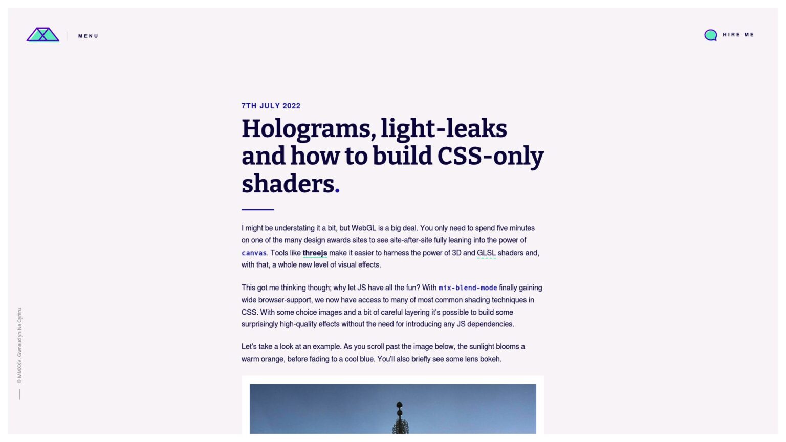 Holograms, Light-leaks and How to Build CSS-only Shaders – Designerr.co