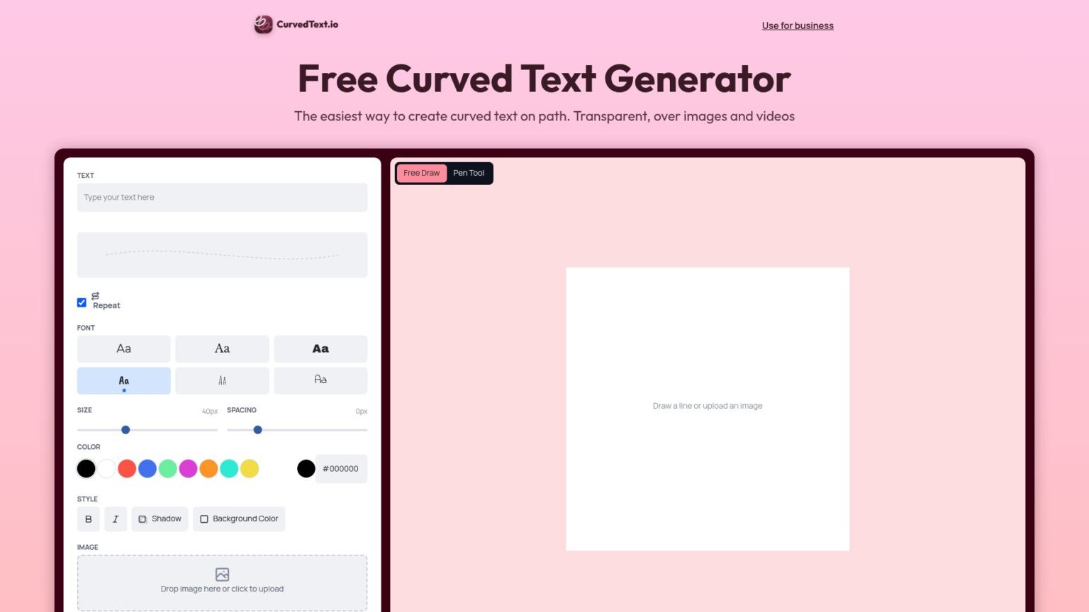 Curved Text Generator – Designerr.co