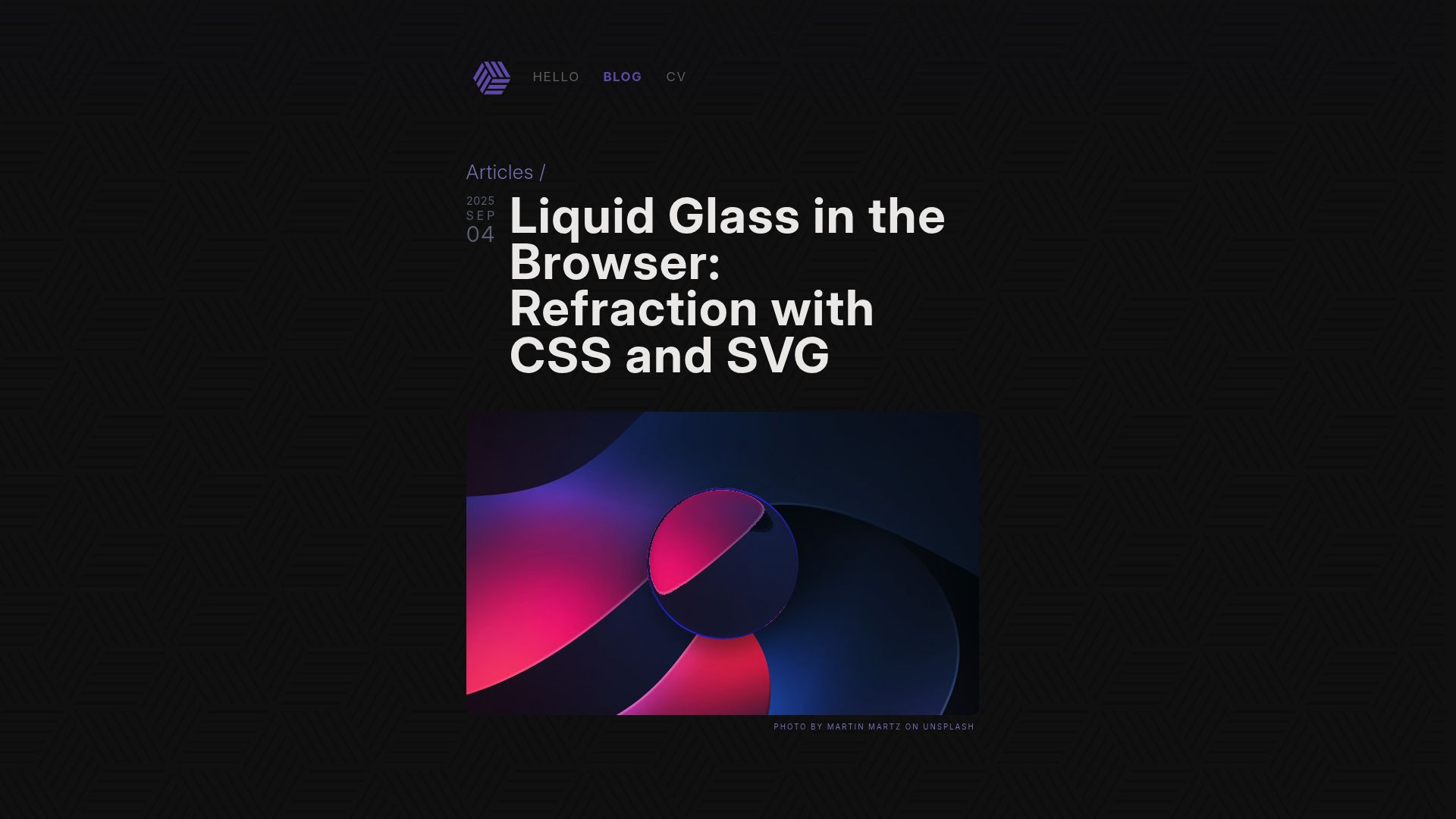 Liquid Glass in the Browser: Refraction With CSS and SVG – Designerr.co